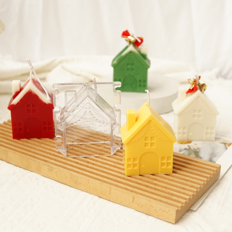 Aromatherapy Candle Diy House Building Mold - CJdropshipping