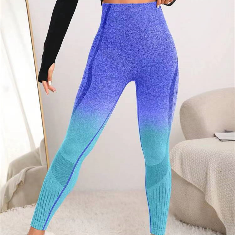 Seamless Camouflage Gradient Yoga Pants Hip Lifting - CJdropshipping