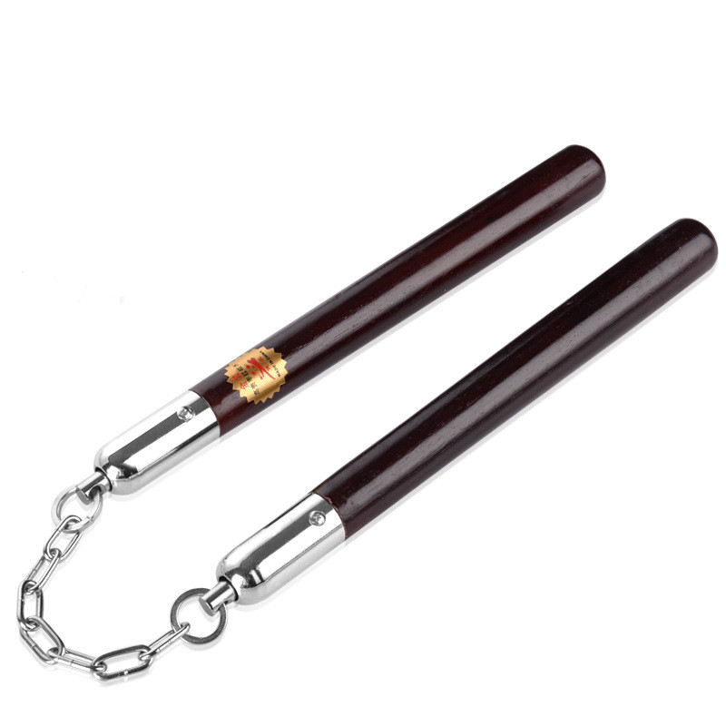 Long Mahogany Nunchaku For Martial Arts Self-defense Use - CJdropshipping