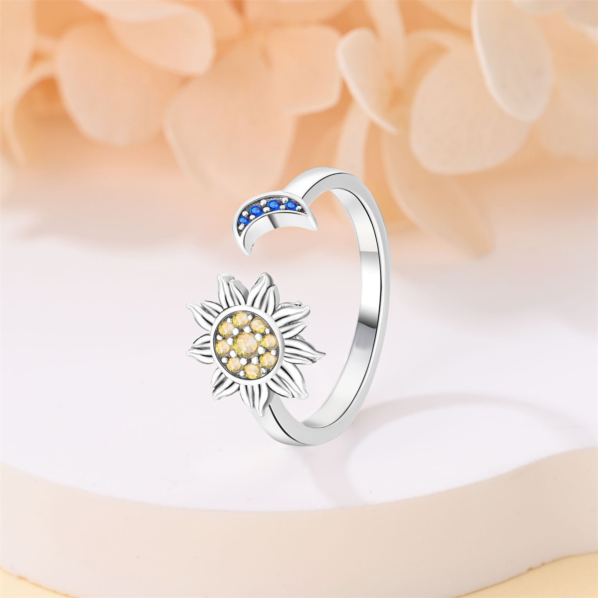 Advanced Cooperized Silver European And American Style Ring ...